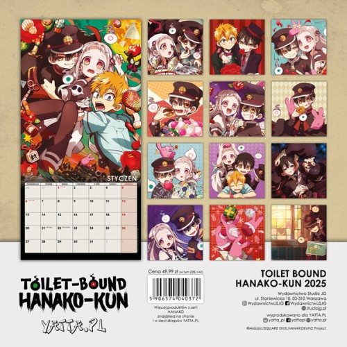 Hanako - kalendarz ścienny 2025